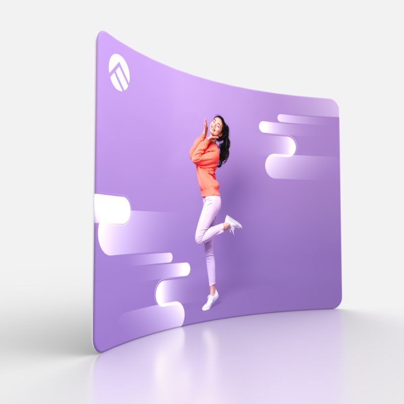 C shape backdrop แบคดรอปผ้า 3000x2300 - fabricsystems