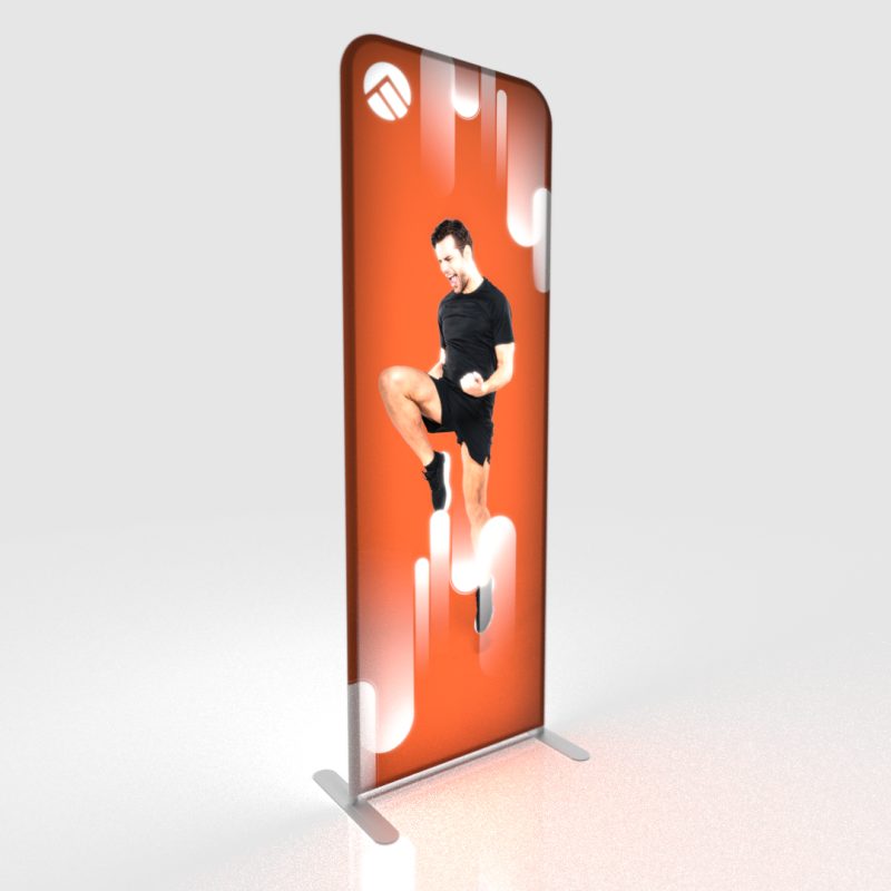 Side backdrop light box กล่องไฟผ้า 800x2300 - fabricsystems