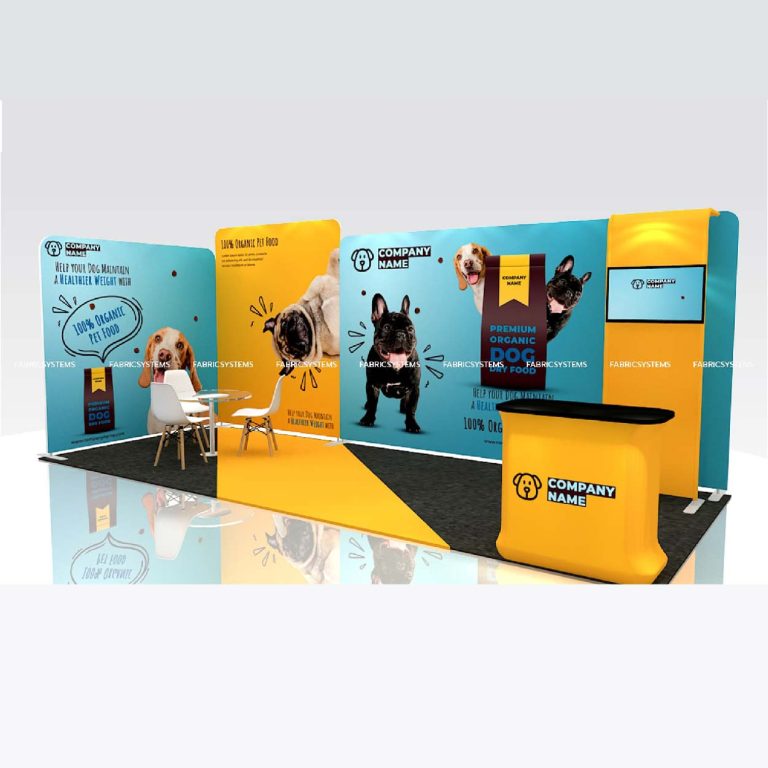 Ready-to-use Booth set 14 3.00x6.00m. - fabricsystems