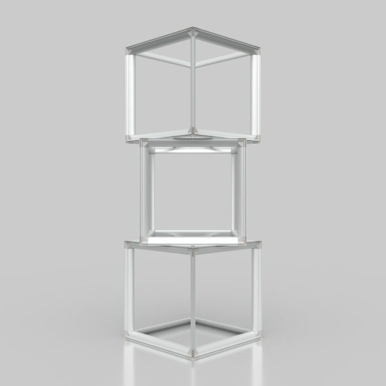 Cubic-lite กล่องไฟทรงกล่อง500x500x1500 - fabricsystems